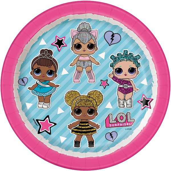LOL Doll Paper Plates 8pk — The Party Monster