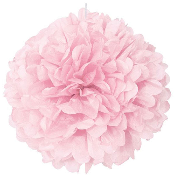 Lovely Pink Fluffy Paper Decorations — The Party Monster